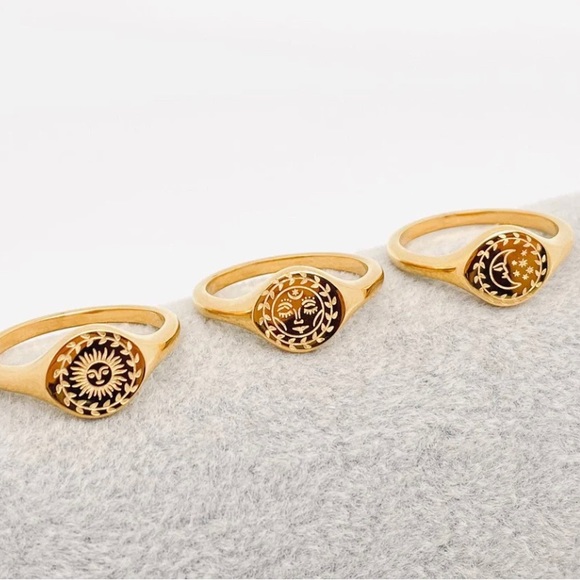Jewelry | Sun Moon Stars Ring Set | Poshmark